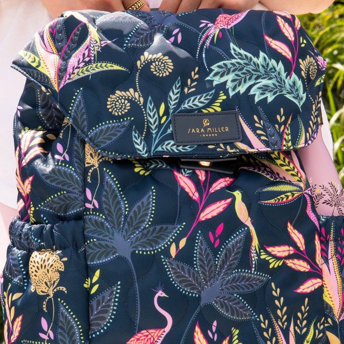 Sara Miller Botanic Paradise Quilted Backpack | At Portmeirion Online ...