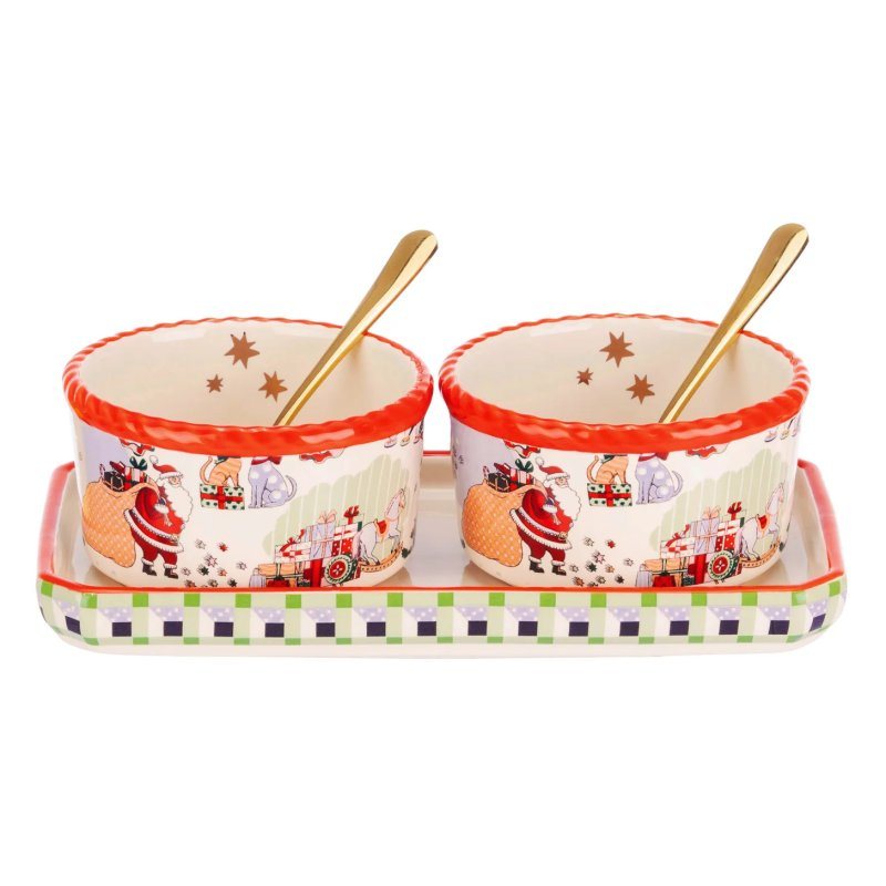 Cath Kidston Christmas Condiment Pot Set | At Portmeirion Online ...