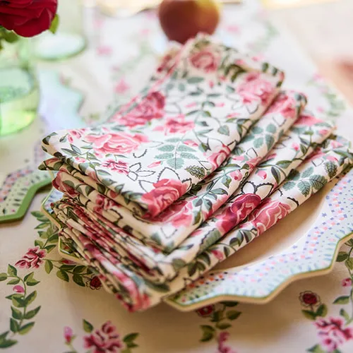 Cath Kidston Dolly Rose Napkins - Set of 4 | At Portmeirion Online ...