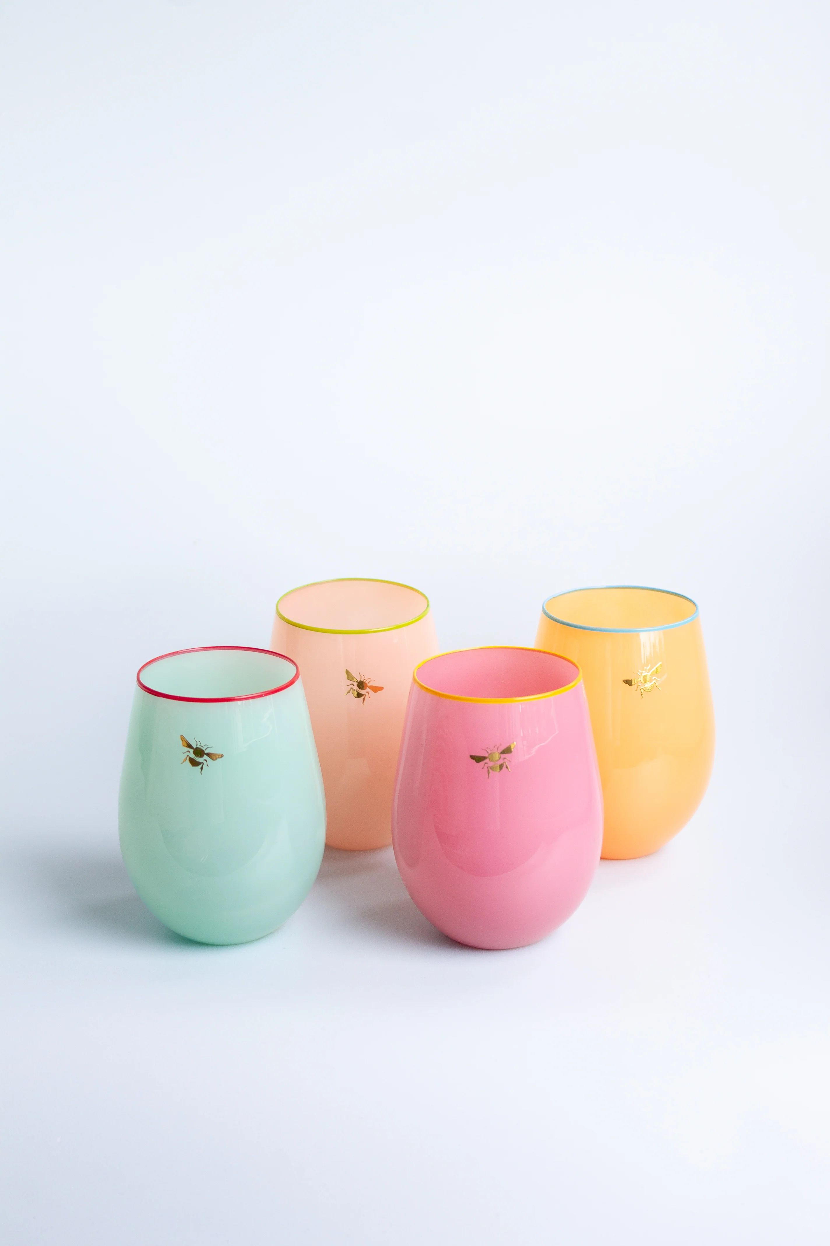 Yvonne Ellen Bee Glass Tumblers - Set of 4 | At Portmeirion Online ...