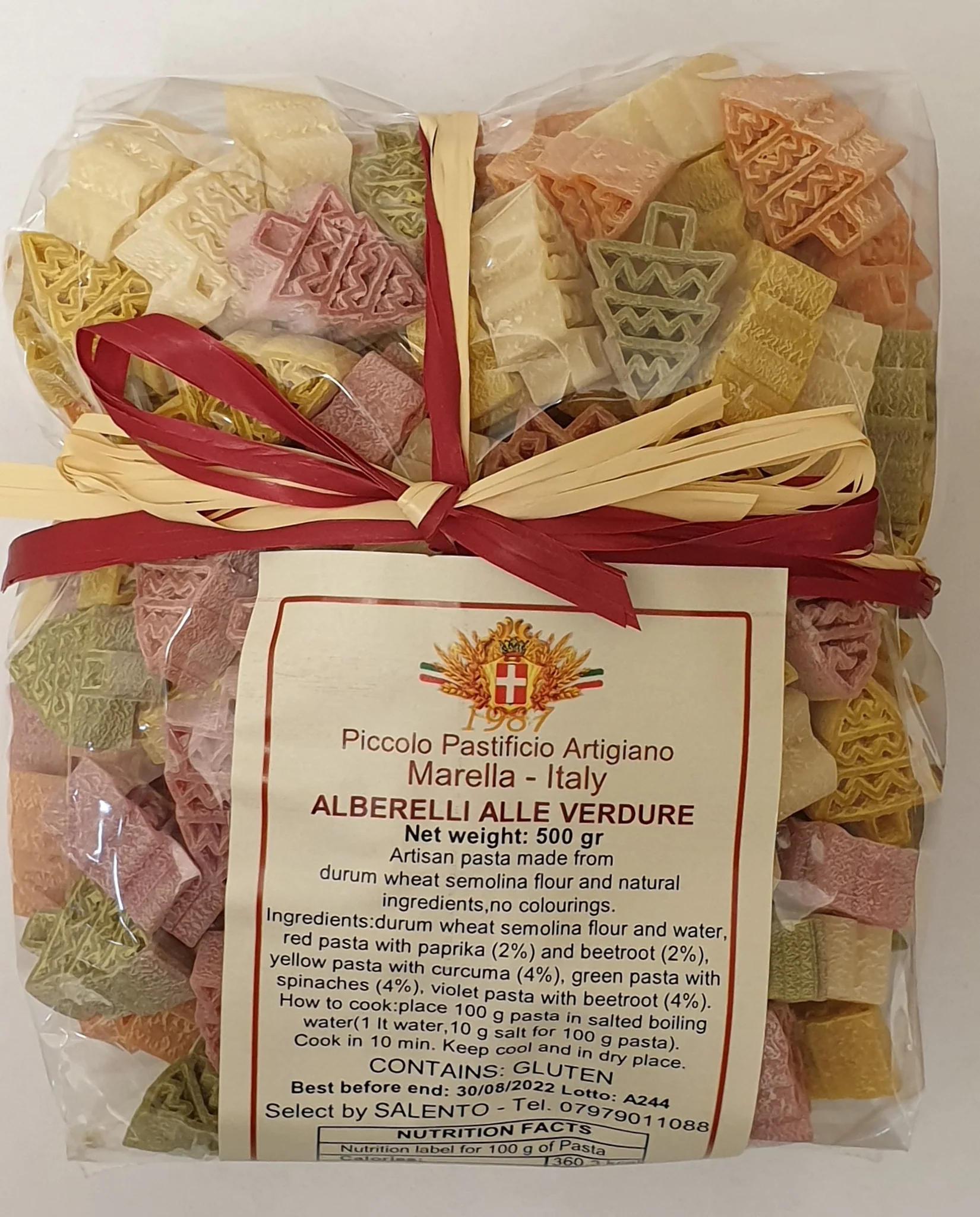 Antonio Marella Christmas Tree Pasta Shapes 500g | At Portmeirion ...