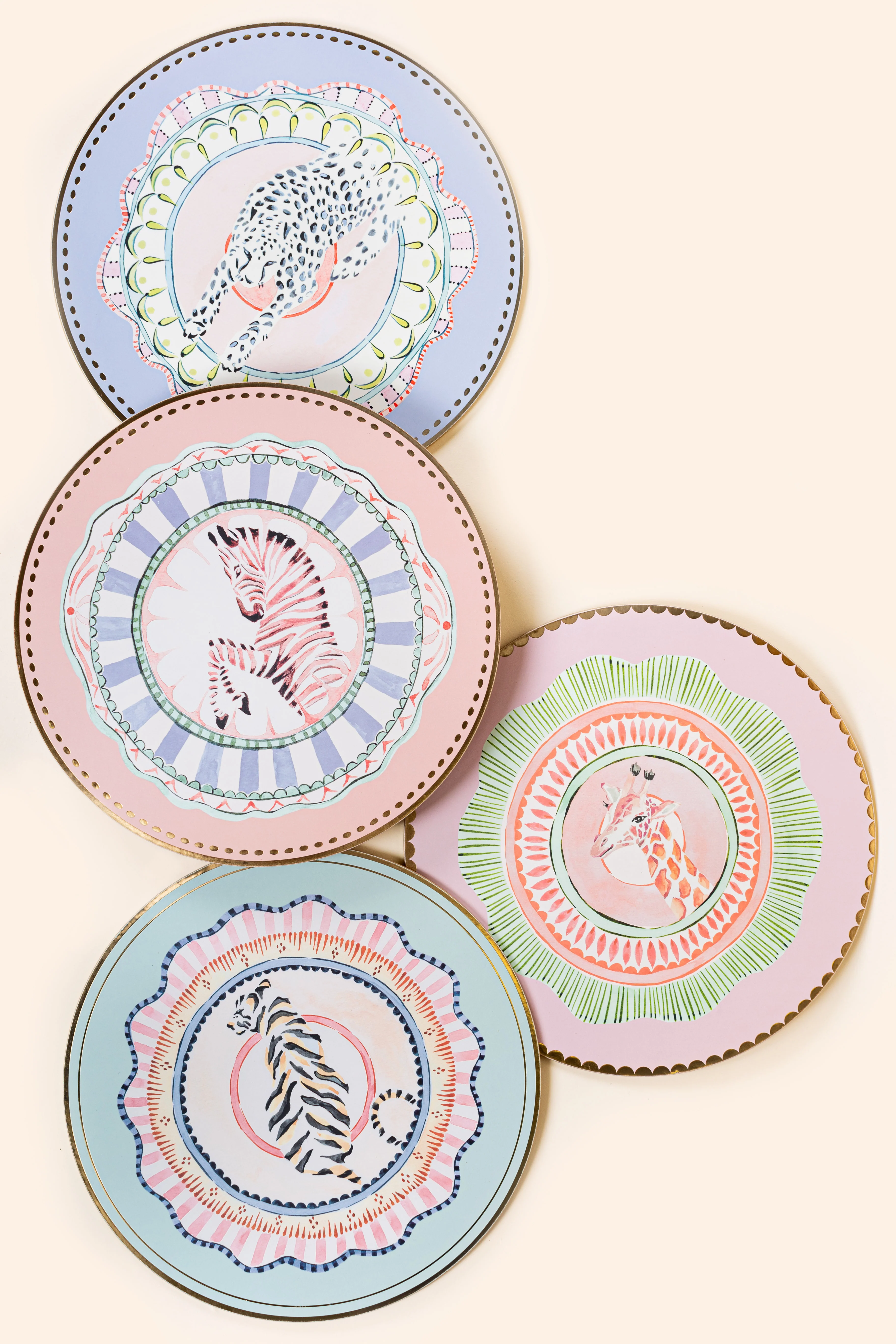 Yvonne Ellen Round Cork Back Placemats Set of 4 | At Portmeirion Onlin ...