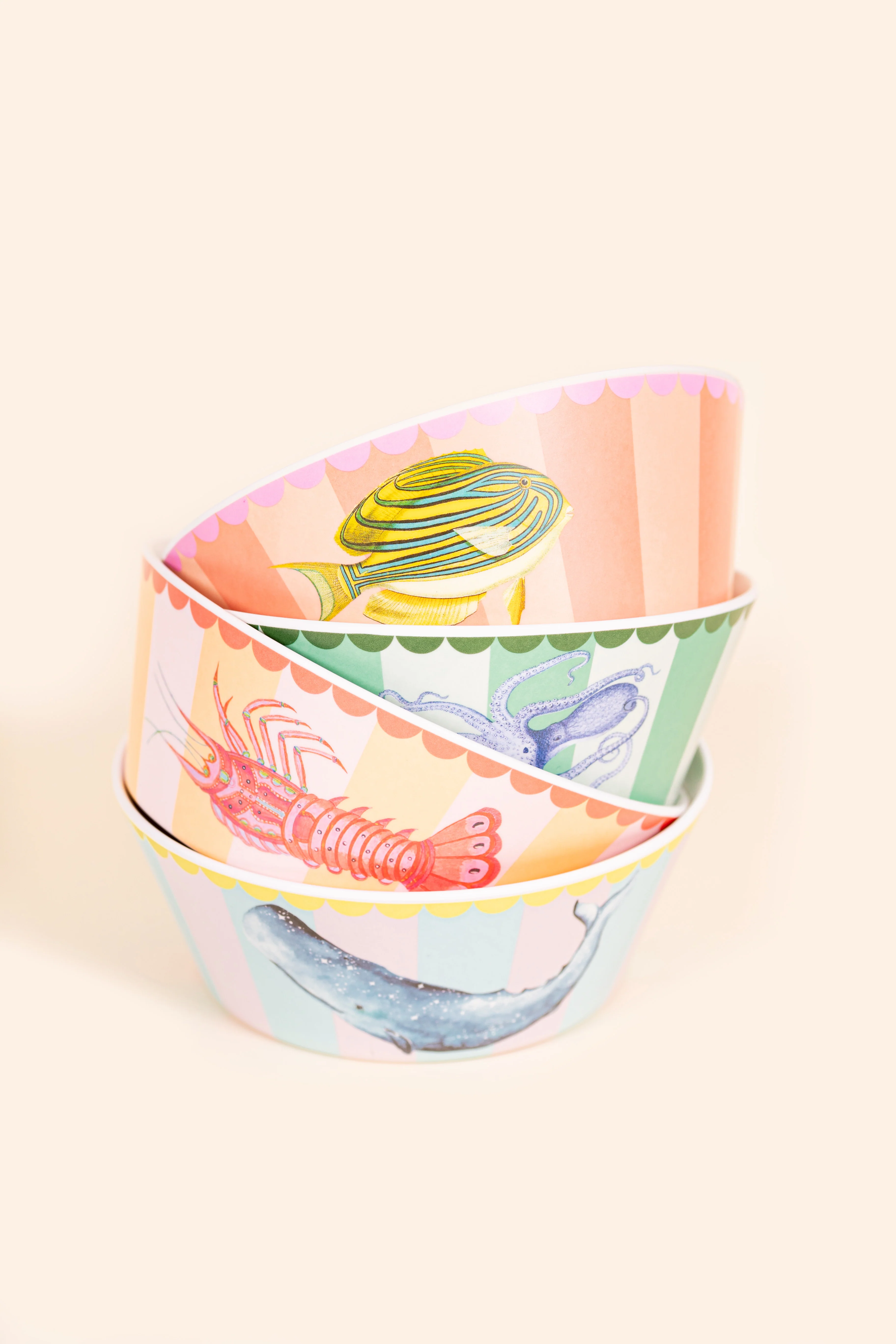 Yvonne Ellen Animal Melamine Picnic Bowls - Set of 4 | At Portmeirion ...