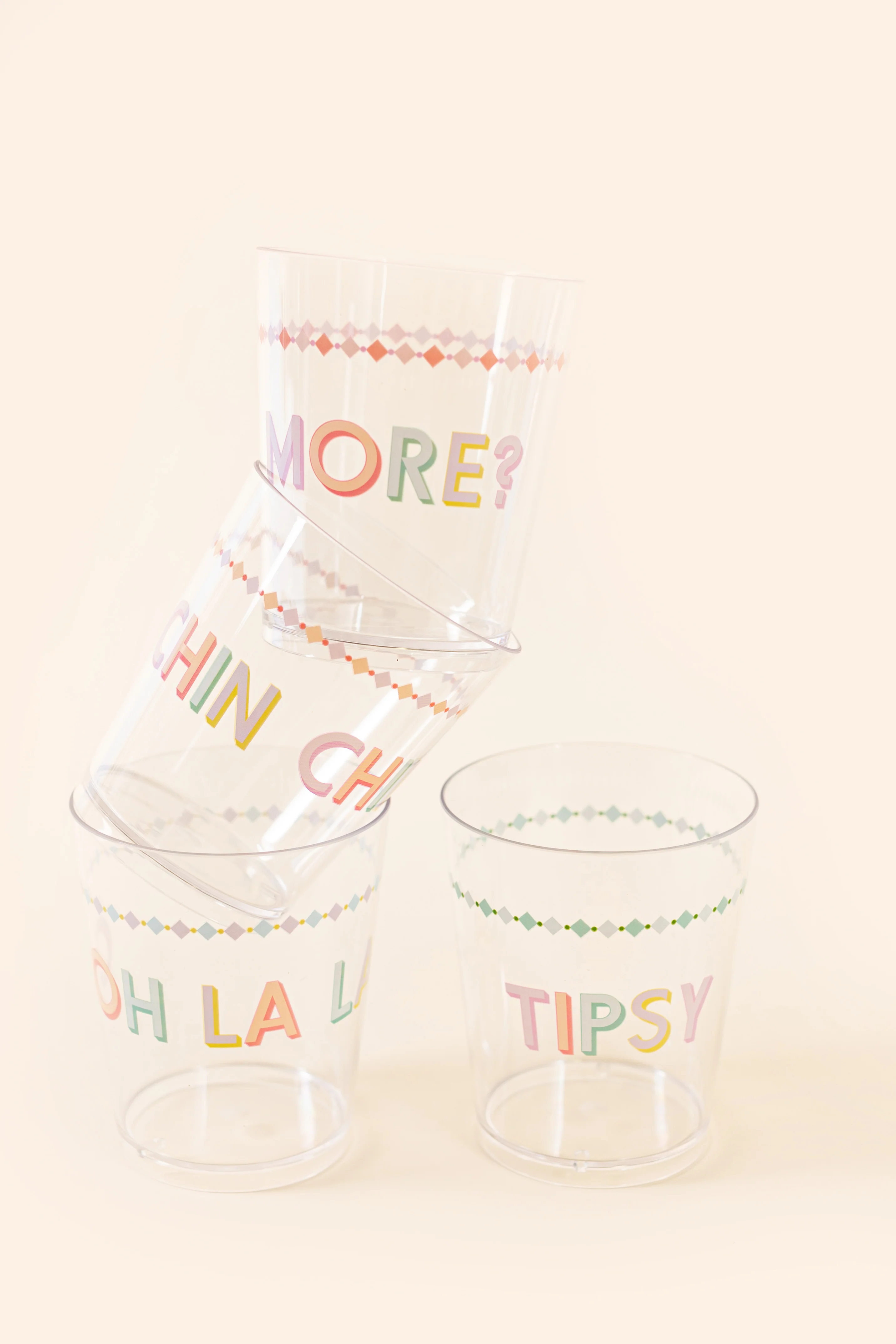 Yvonne Ellen Slogan Picnic Tumblers Set of 4 | At Portmeirion Online ...