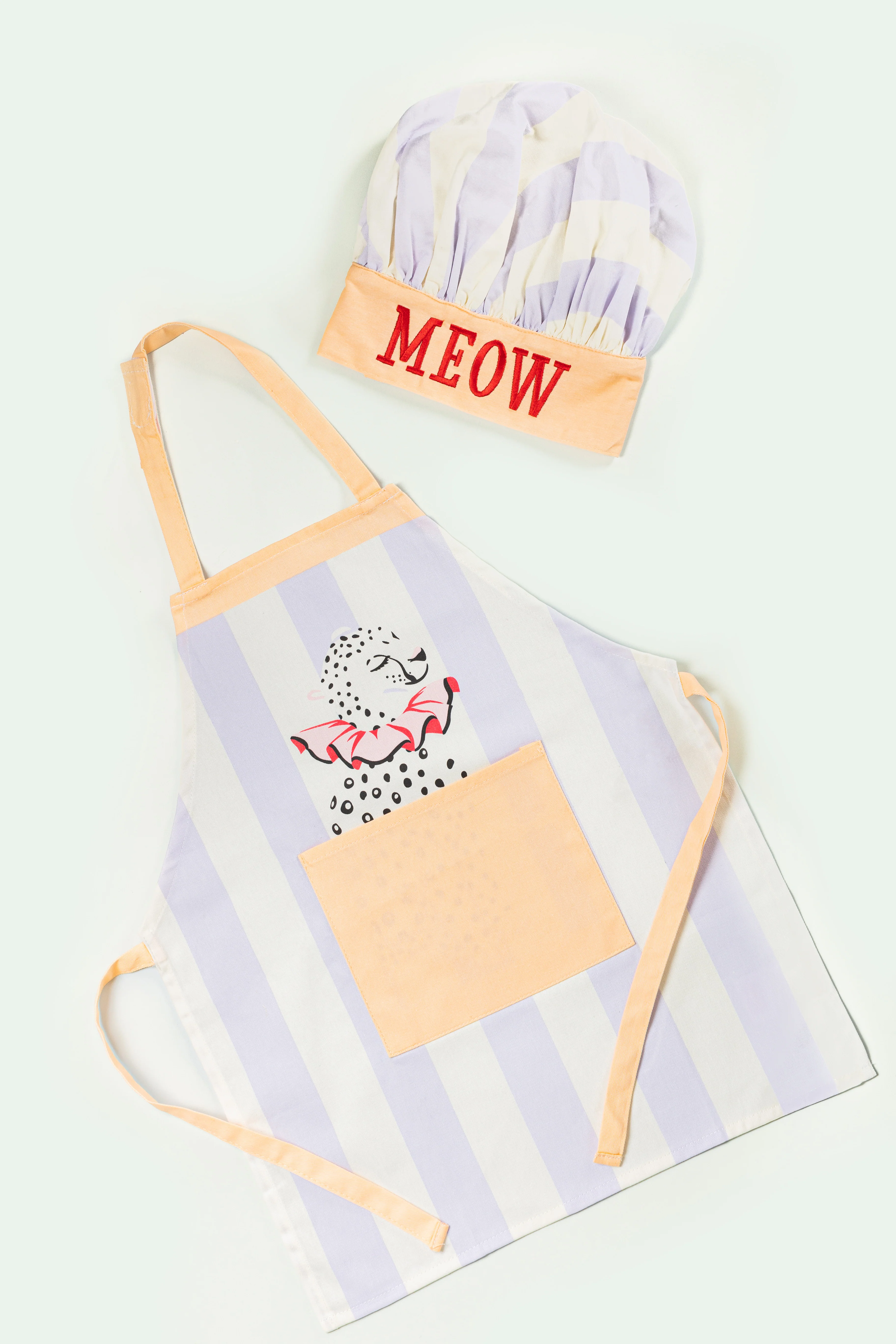 Yvonne Ellen Mini Kids Meow Apron & Chef Hat Set | At Portmeirion ...