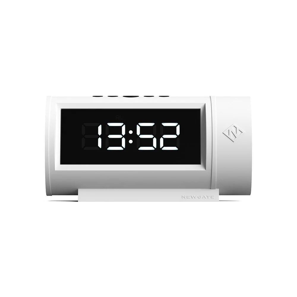 Newgate Pil LED Alarm Clock | White | At Portmeirion Online - Portmeirion Online