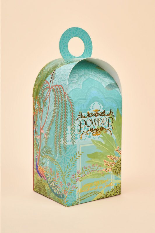 Powder 100% Silk Prancing Tiger Scarf - Lilac | At Portmeirion Online ...