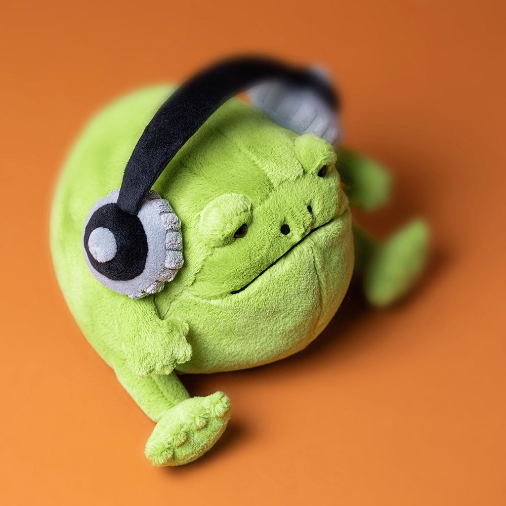 Jellycat Ricky Rain Frog Headphones | At Portmeirion Online ...