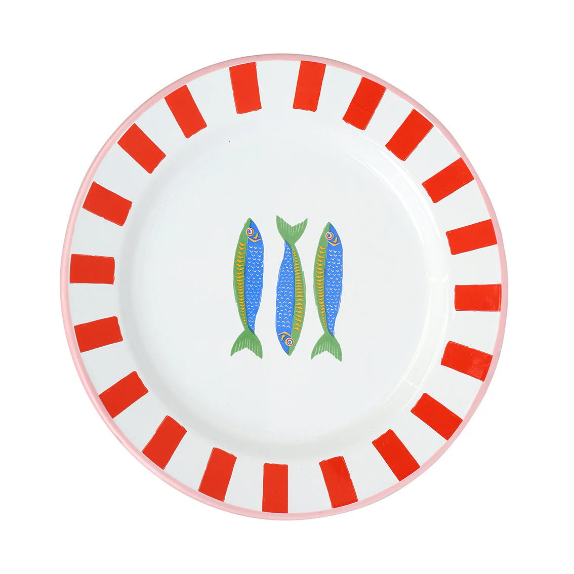 Talking Tables Bon Appetit Enamel Plate Fish - 20cm | At Portmeirion ...