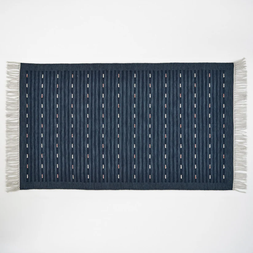 Weaver Green Cosmo Indigo Rug 150x90cm | At Portmeirion Online ...