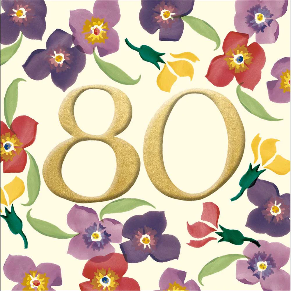 Emma Bridgewater 80th Card - Portmeirion Online