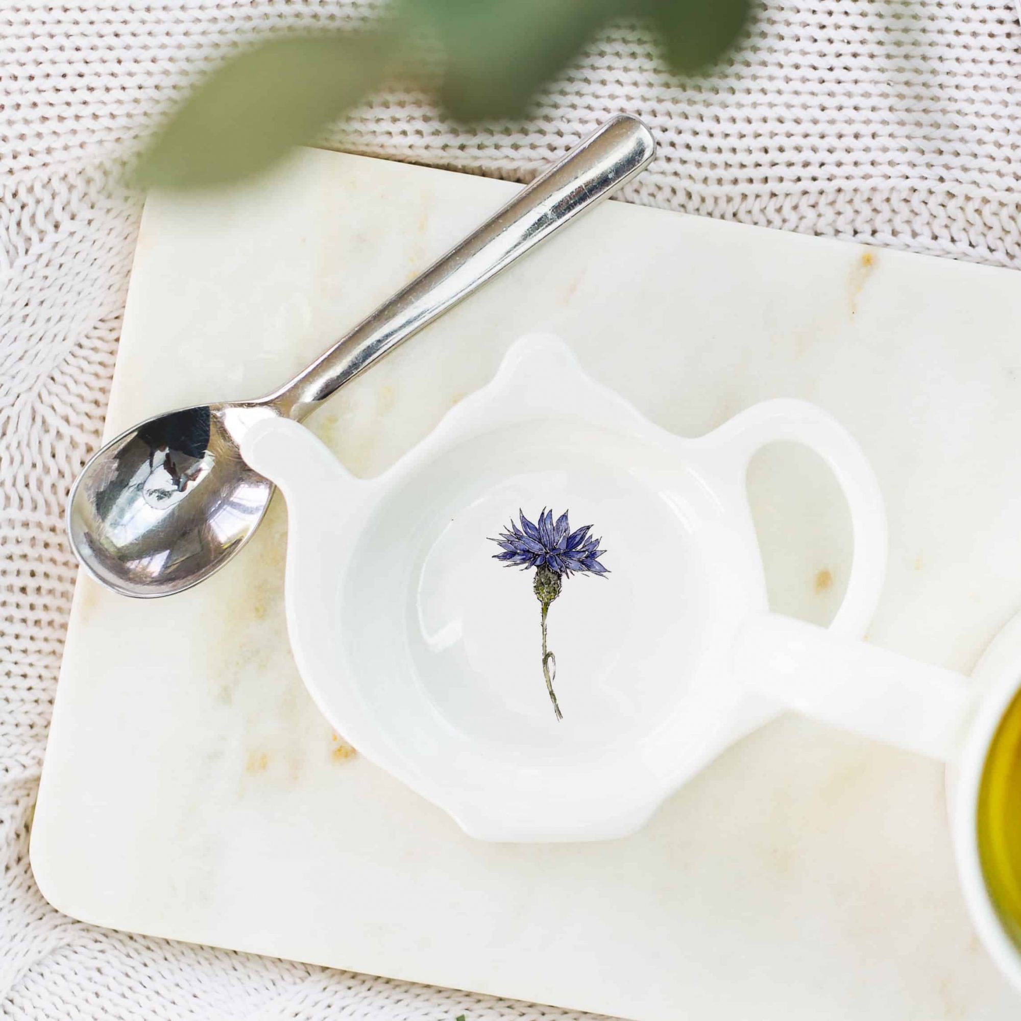 Toasted Crumpet Bone China Large Cornflower Tea Tidy | At Portmeirion ...