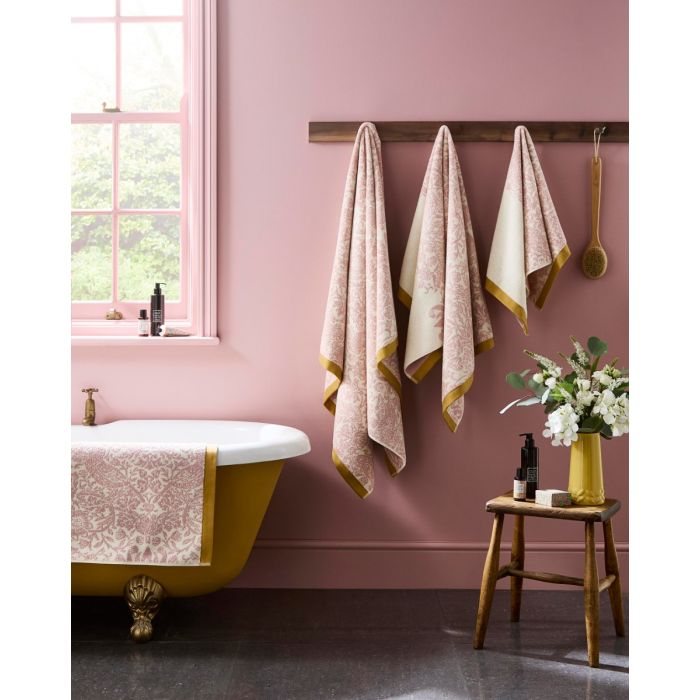 William Morris Strawberry Thief Plaster Pink Towel | At Portmeirion On ...