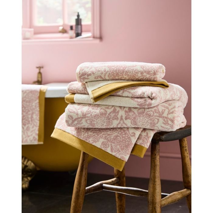 William Morris Strawberry Thief Plaster Pink Towel | At Portmeirion On ...