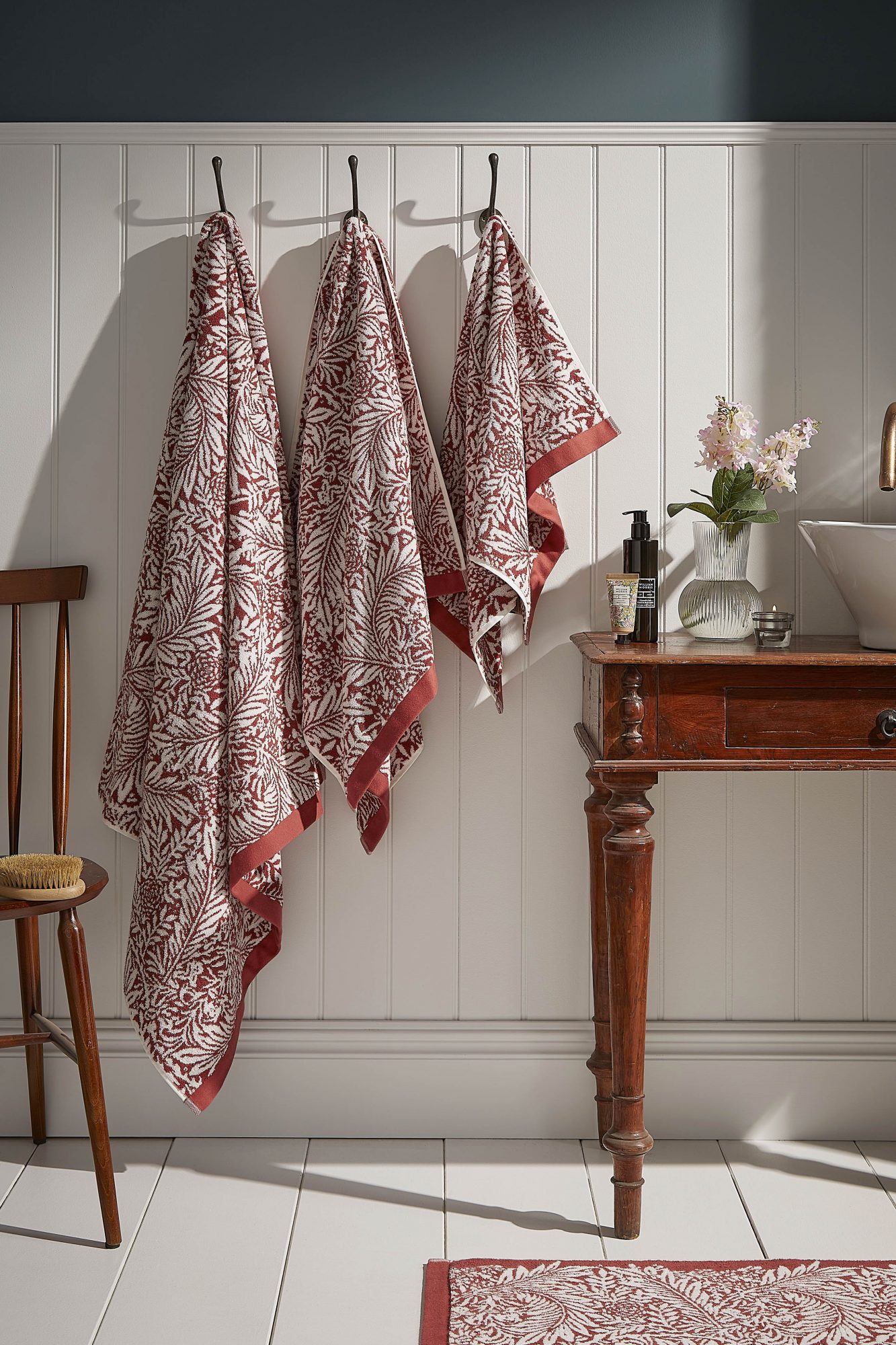 William Morris At Home Larkspur Brick Towels | At Portmeirion Online ...