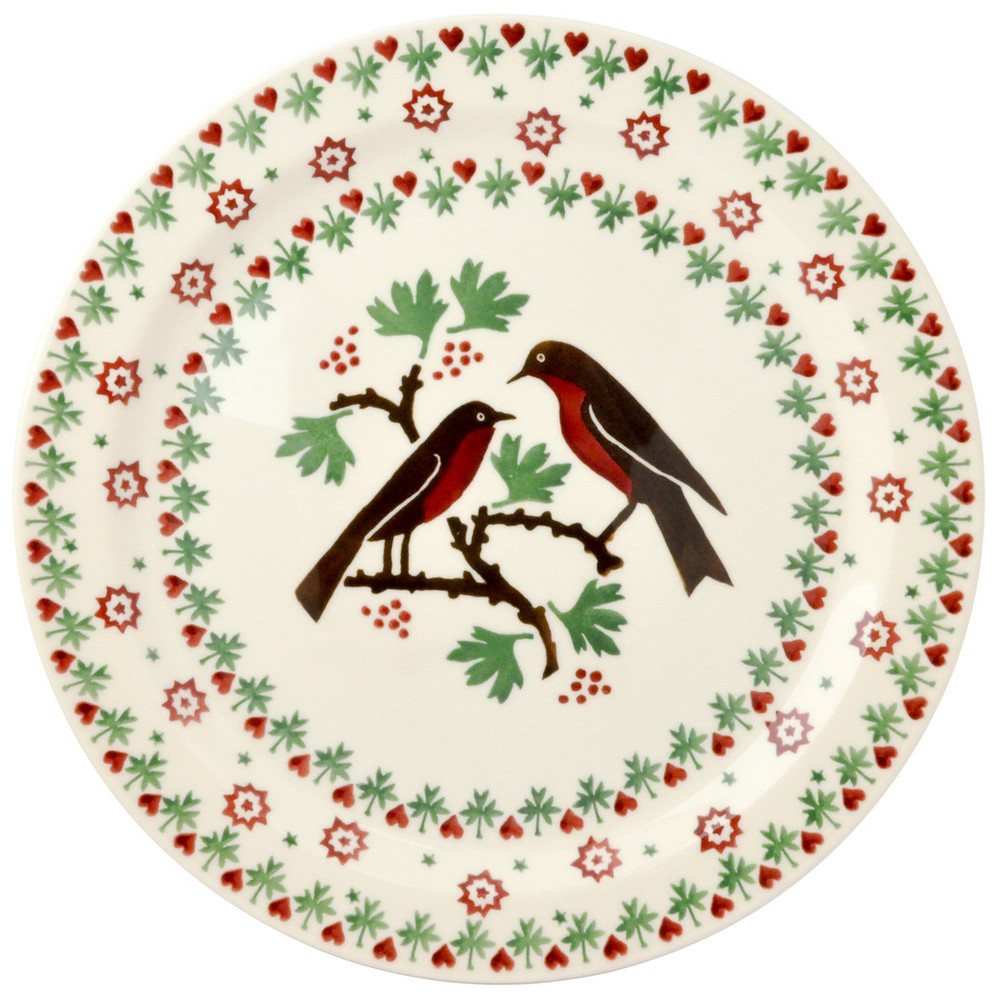Emma Bridgewater Christmas Joy Robin Cake Plate - Serving Platters ...