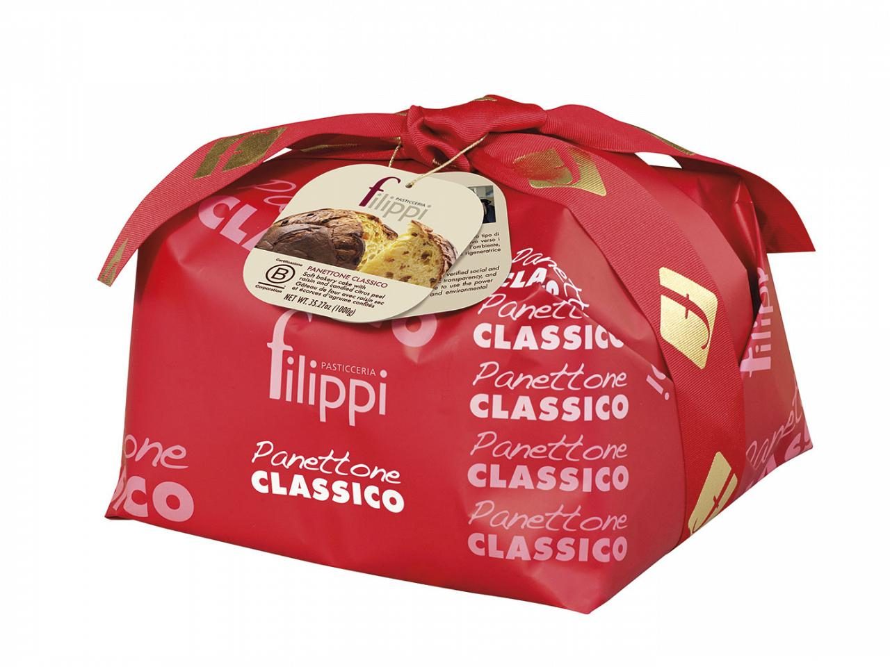 Filippi Panettone Classico Damerino, with raisins and candied fruit (n ...
