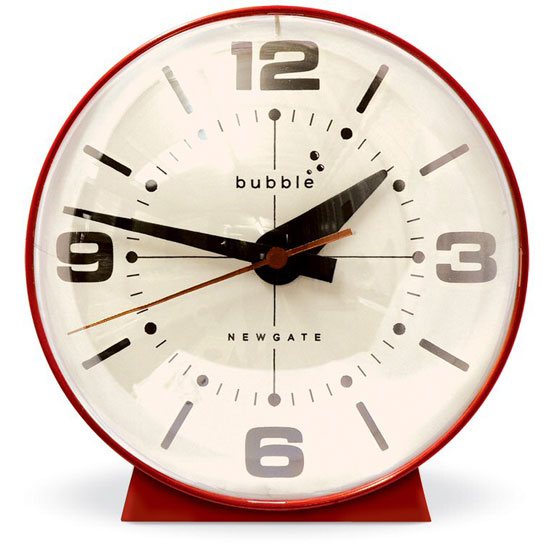 Newgate Bubble Mantel Alarm Clock - Red - Mantel Clocks - Portmeirion ...