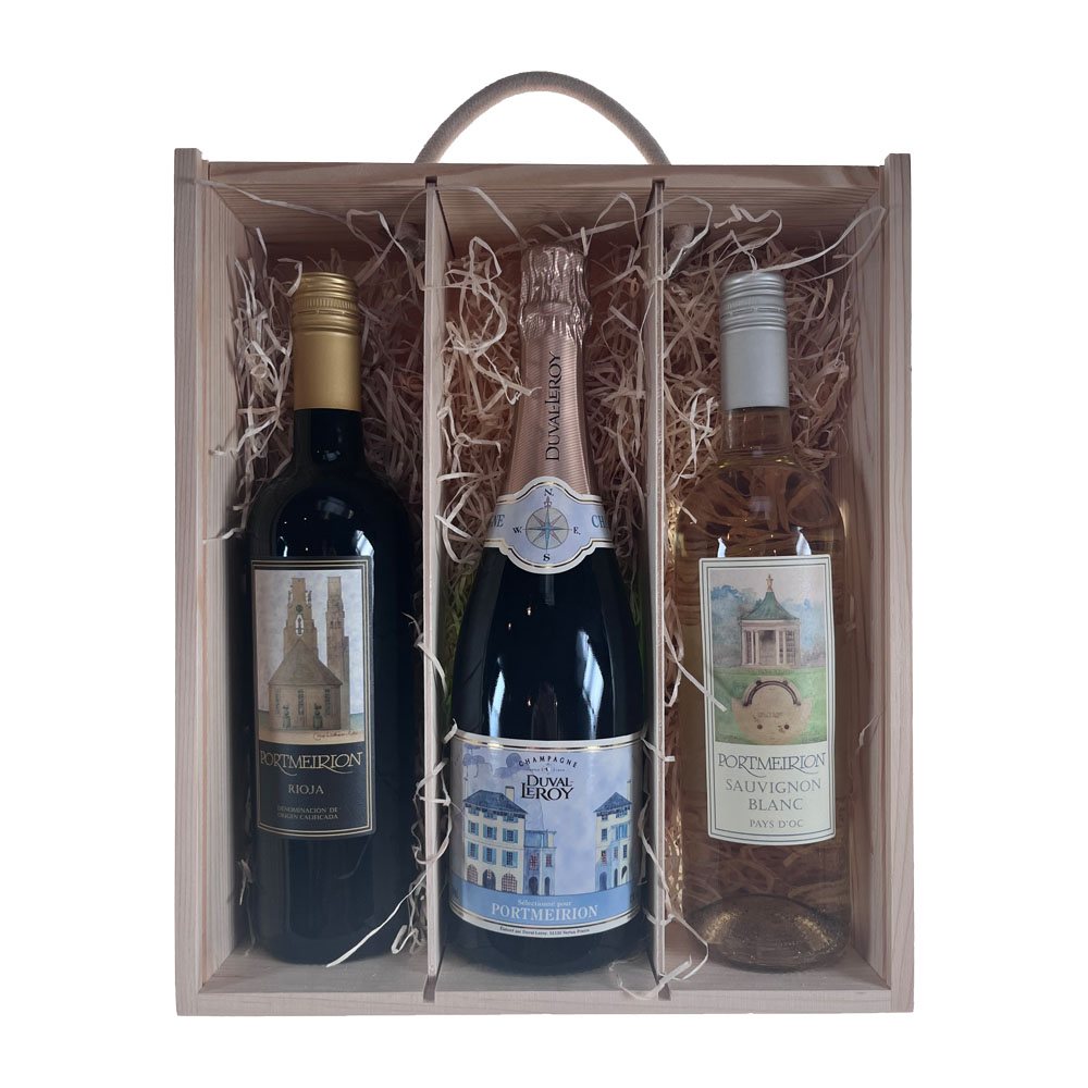 Portmeirion Luxury Wine Box Set / Bocs Moethus - Champagne, Rioja, Sau ...