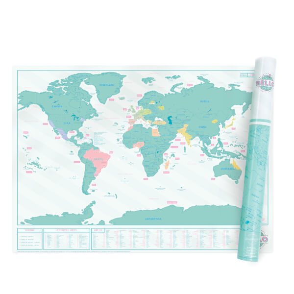 Luckies Scratch Map Hello Edition - Portmeirion Online