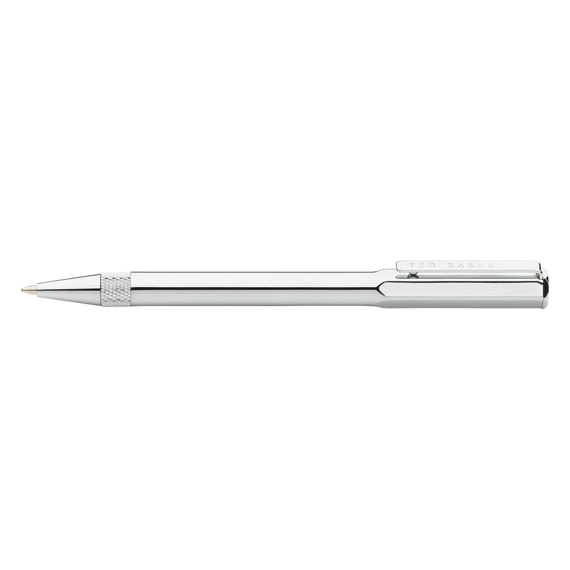 Ted Baker Baker Chrome Ballpoint Pen - Pens & Pencils - Portmeirion Online