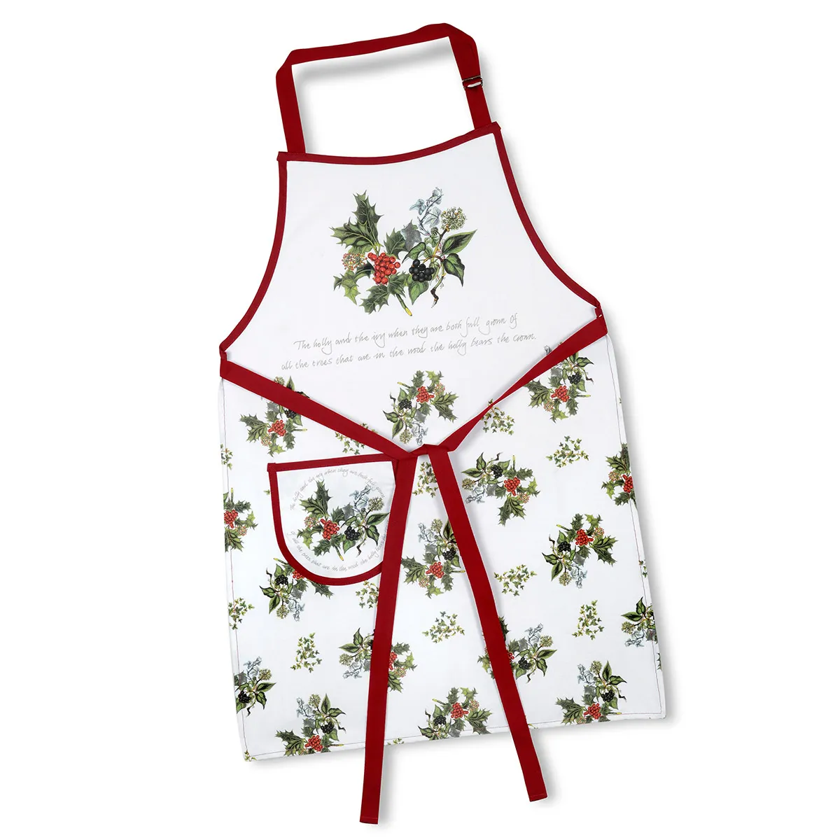 The Holly & The Ivy Cotton Apron | At Portmeirion Online - Portmeirion ...