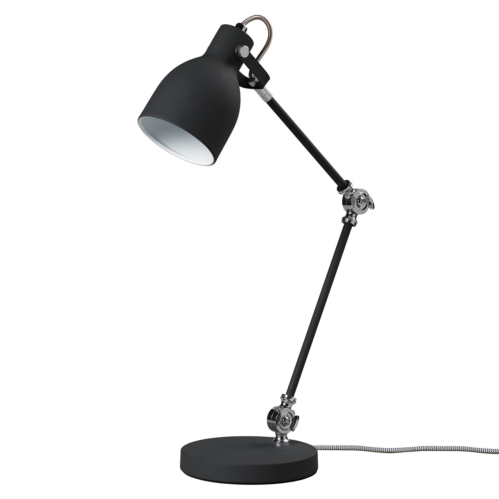 Wild & Wolf Jet Black Task Lamp - Table Lamps - Portmeirion Online