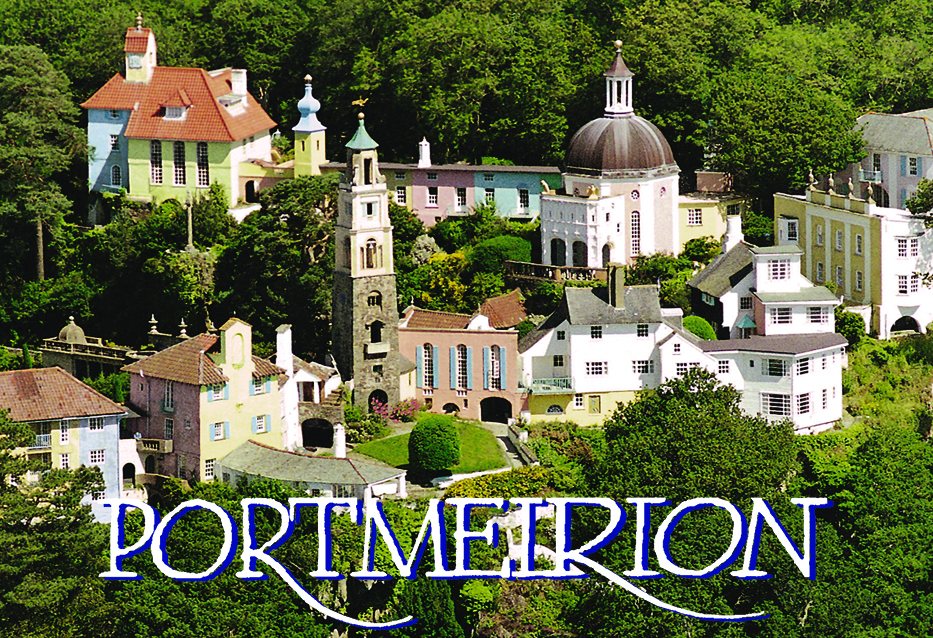 Portmeirion Village Aerial View Fridge Magnet | Buy Online Here ...