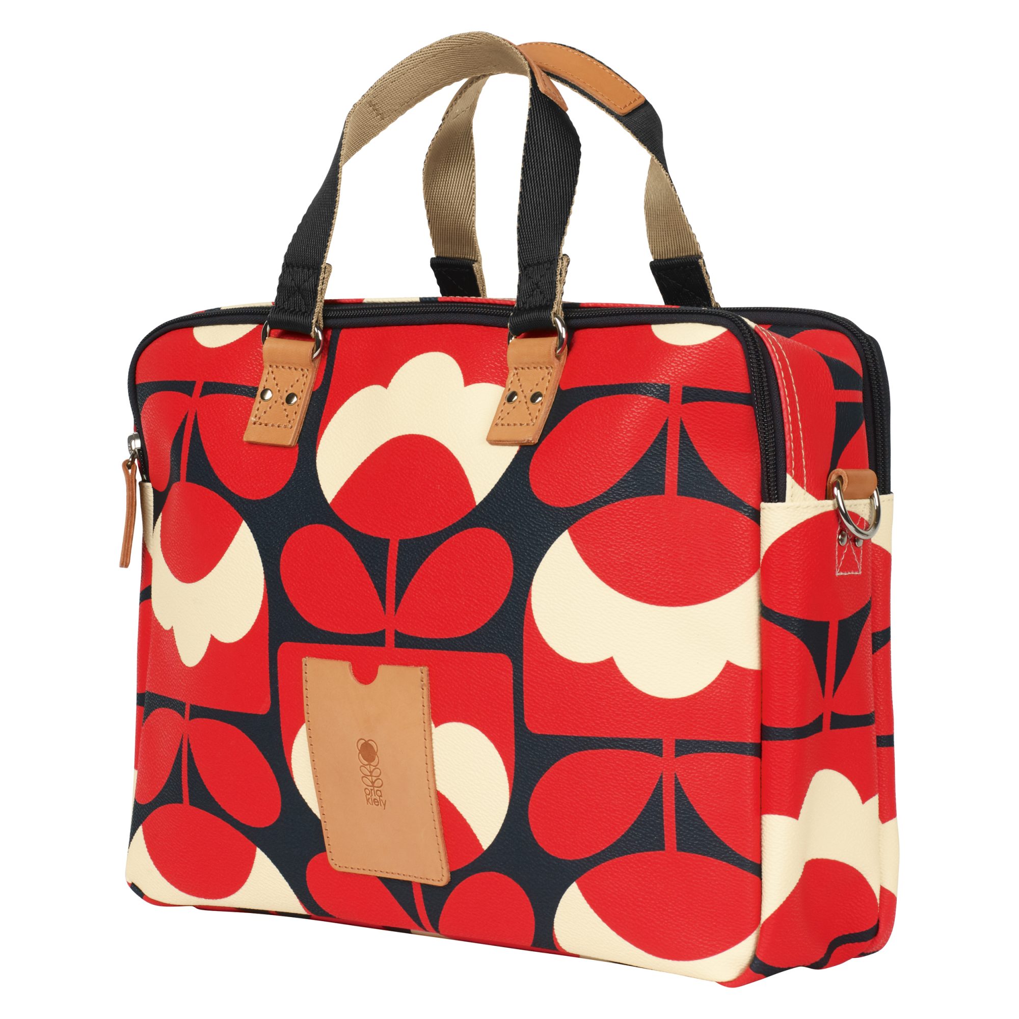 Orla Kiely Spring Bloom Work Bag - Ruby; Portmeirion Village Shops ...