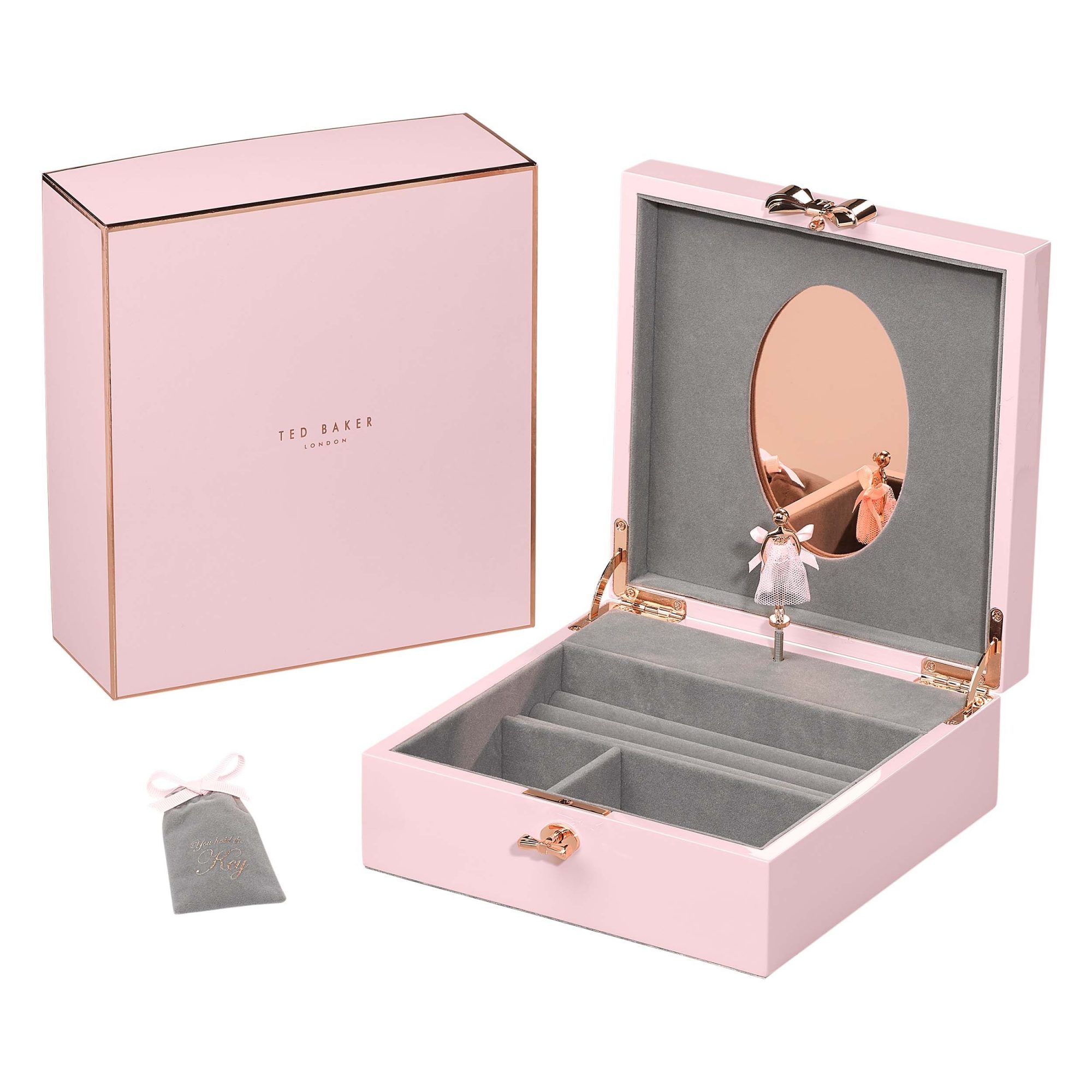 Ted Baker Baker Musical Jewellery Box in Hero Pink - Portmeirion Online