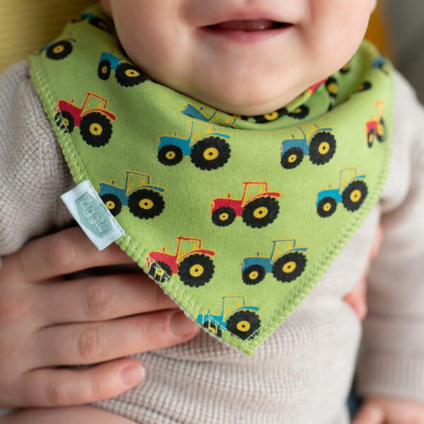 Ziggle Baby Bandana Dribble Bib - Tractor| At Portmeirion Online ...