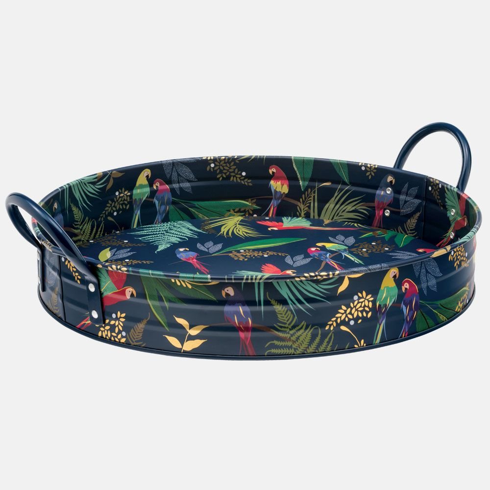 Sara Miller Tropical Parrots Large Tray | Buy Online Here - Portmeirion ...