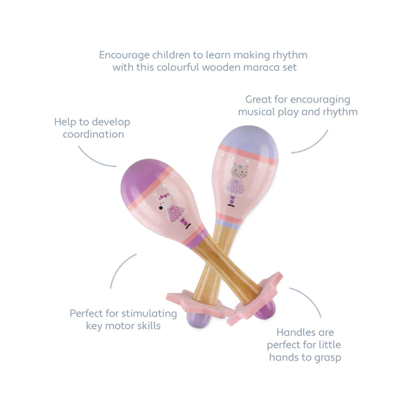 Orange Tree Pink Mouse & Cat Maraca Set | At Portmeirion Online ...