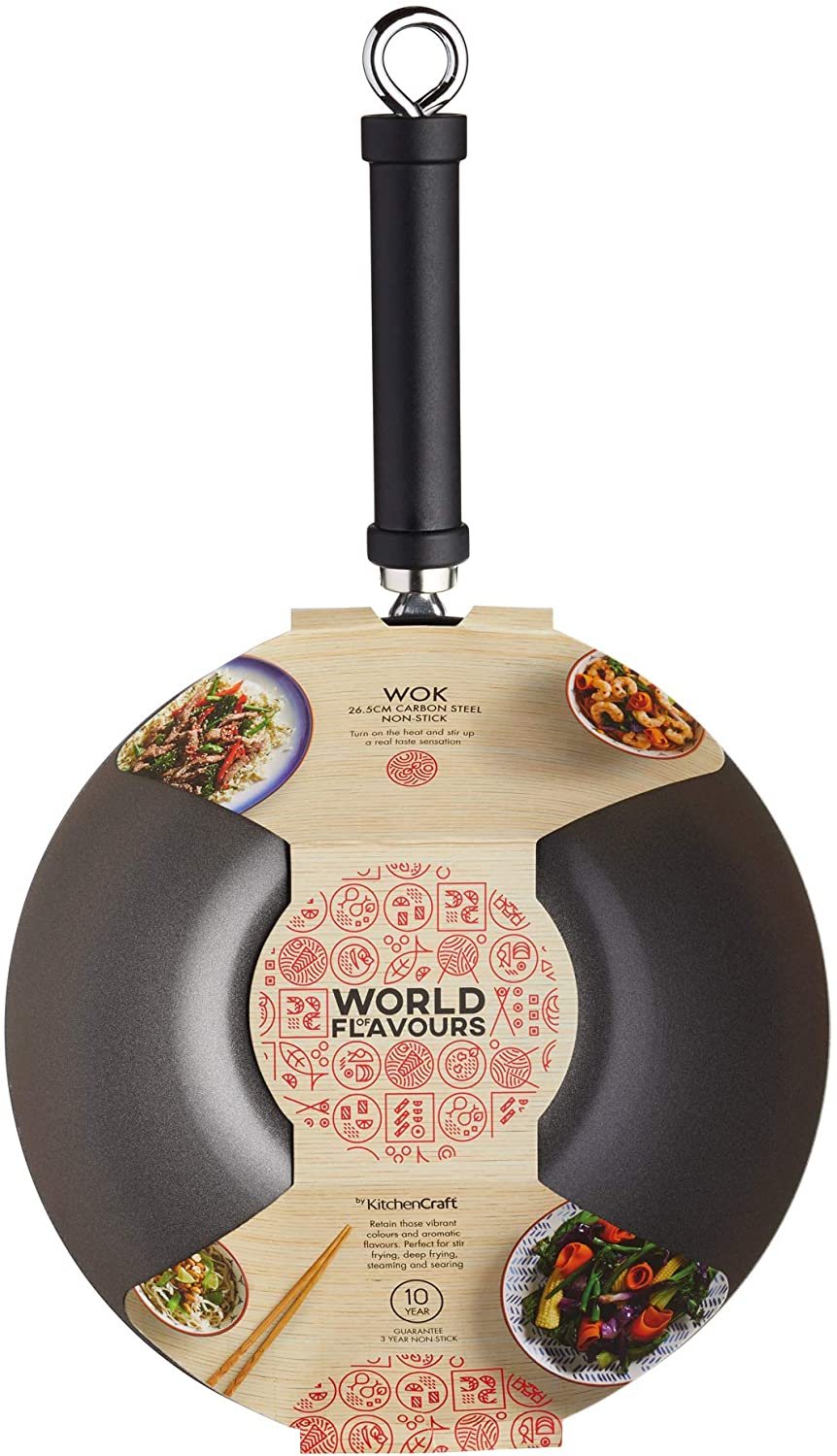 KitchenCraft Carbon Steel Non-Stick Wok | Buy Online Here - Portmeirion ...
