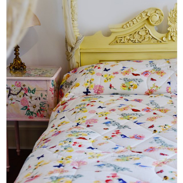 Powell Craft Secret Garden Double Quilted Throw | Buy Online Here ...