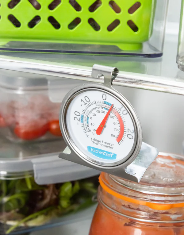 KitchenCraft Stainless Steel Fridge & Freezer Thermometer - Portmeirion ...