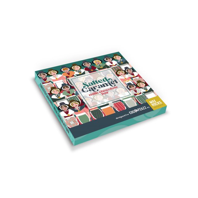 Coco Pzazz Max Rocks Salted Caramel Milk Choc Bar | Buy Online Here ...