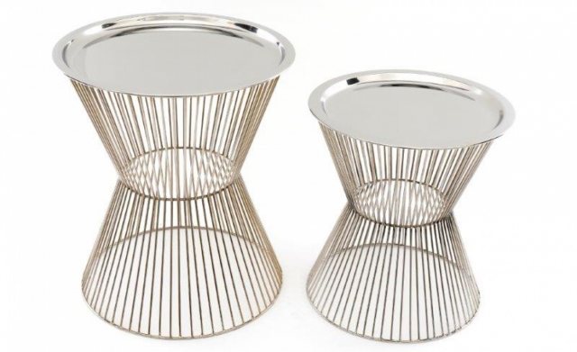 Set of 2 Silver Top Wire Tables | At Portmeirion Online - Portmeirion ...