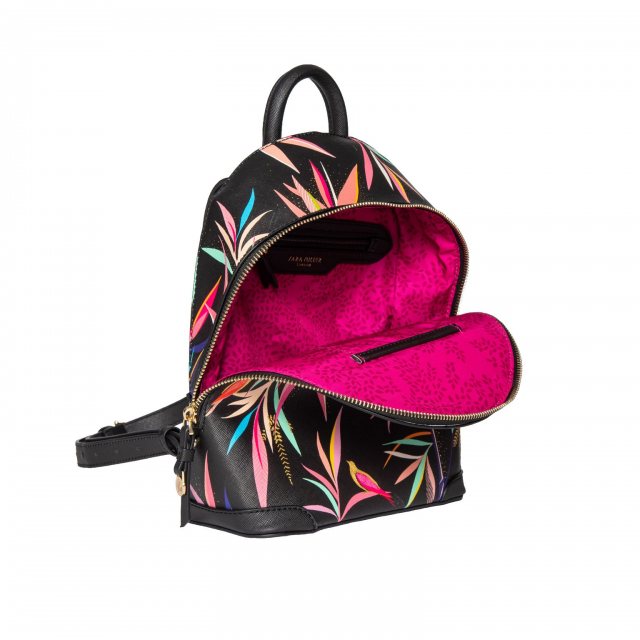 Sara Miller Black Bamboo Mini Backpack | At Portmeirion Online ...