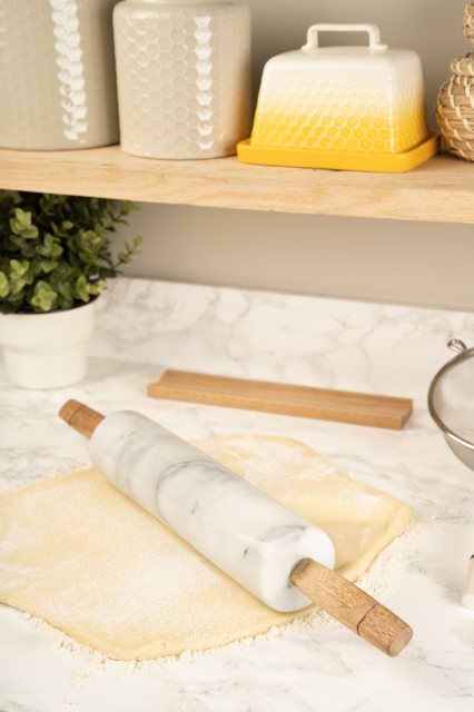 The Kitchen Pantry Marble Rolling Pin With Stand | At Portmeirion ...
