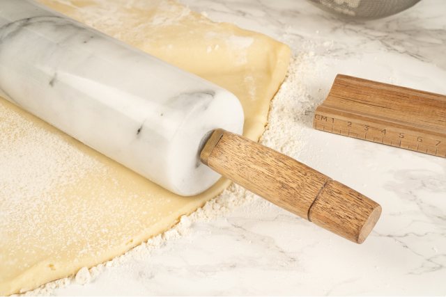 The Kitchen Pantry Marble Rolling Pin With Stand | At Portmeirion ...
