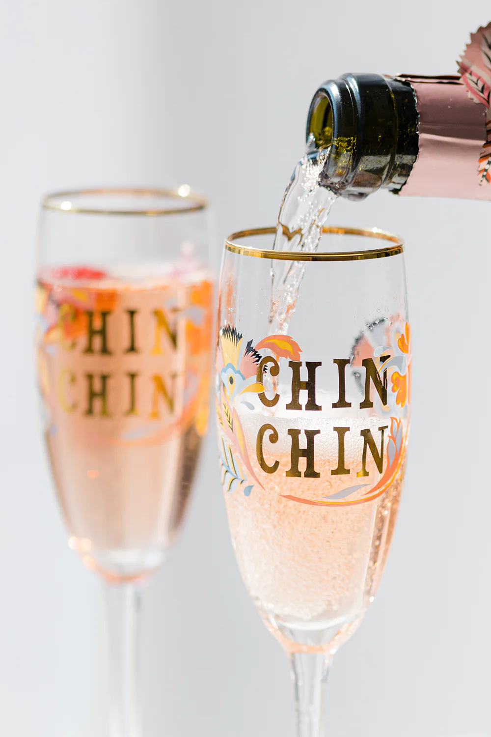 Yvonne Ellen Slogan Champagne Flute Glasses Set of 2 | At Portmeirion ...