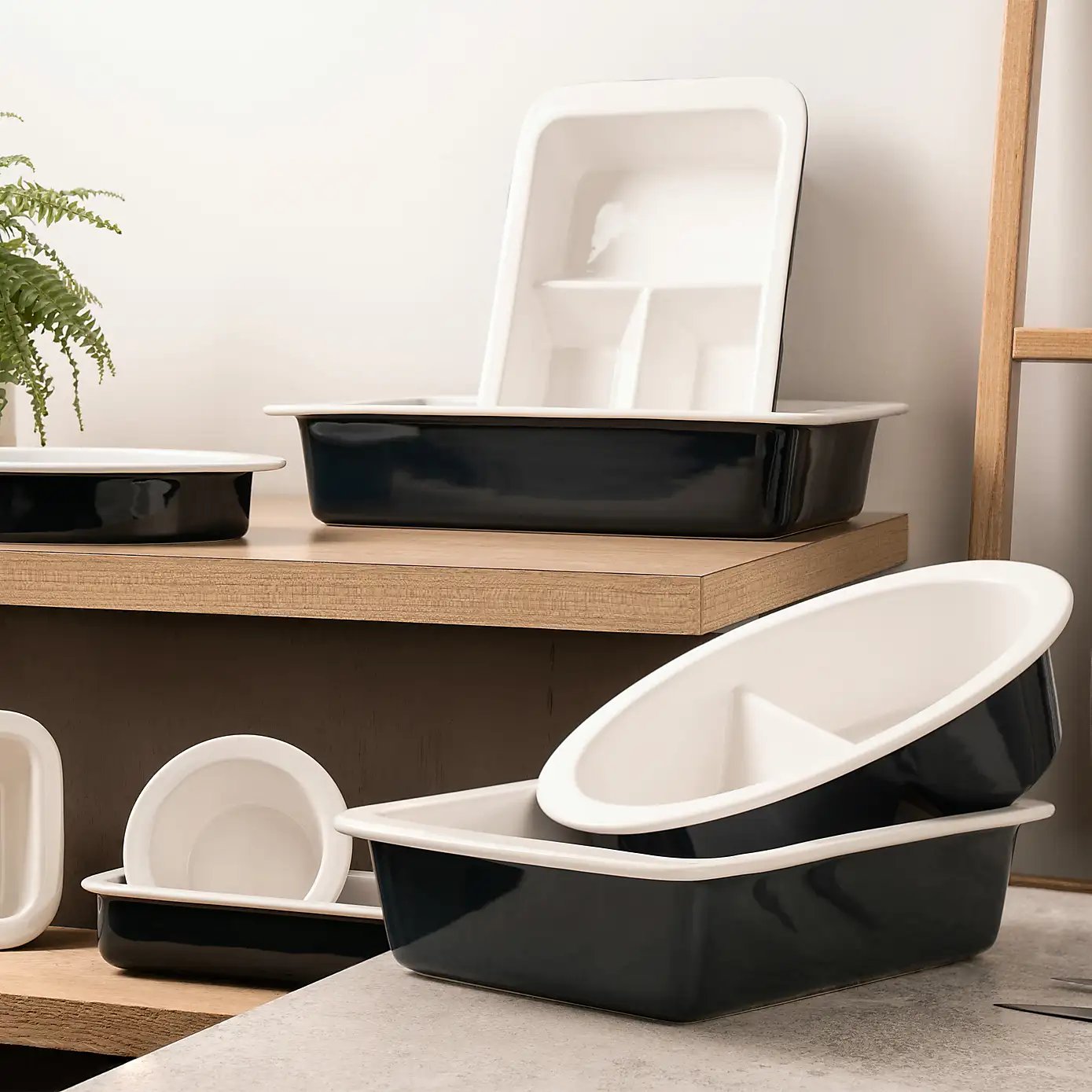 Luxe Kitchen Stoneware Rectangular Roaster | At Portmeirion Online ...