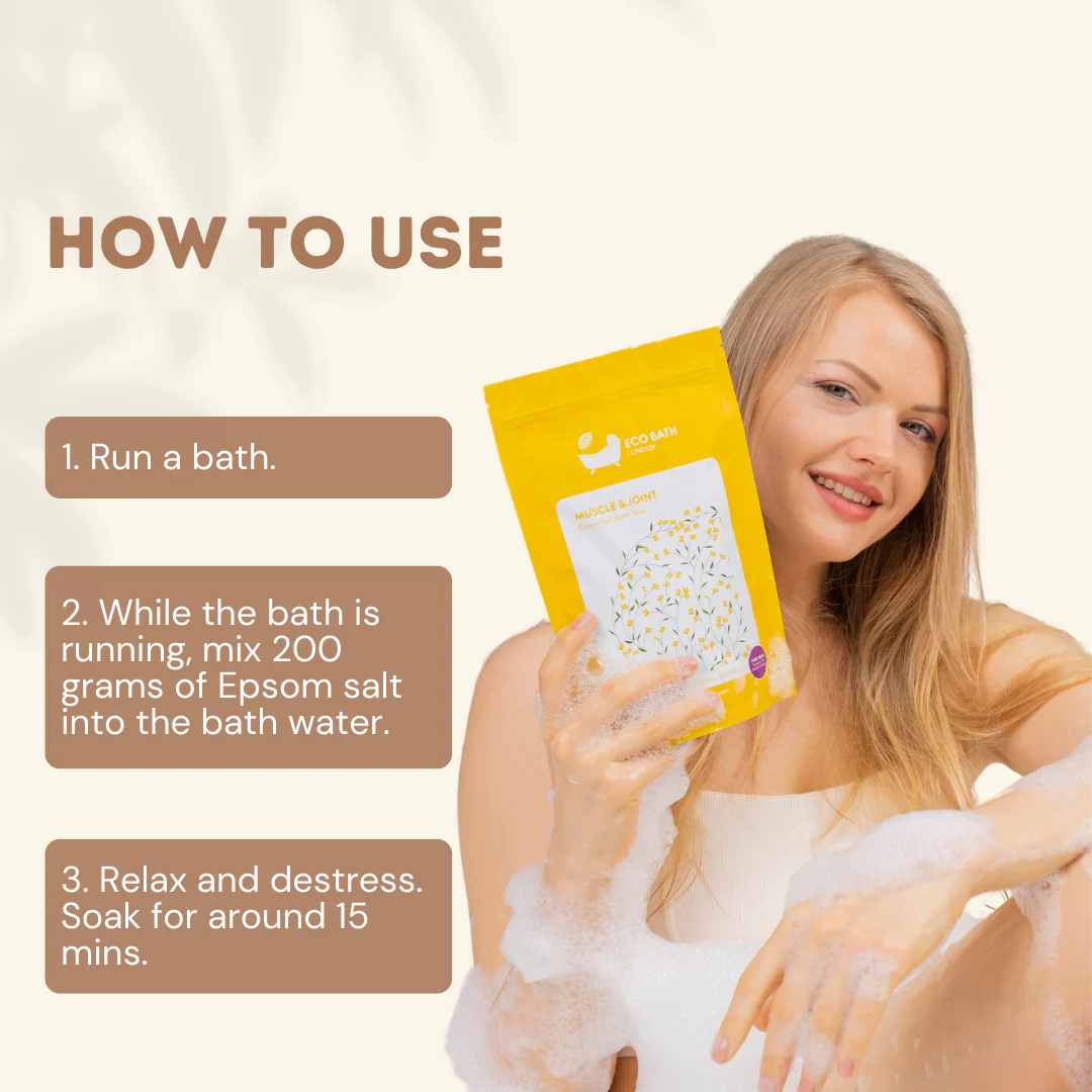 Eco Bath Muscle & Joint Epsom Salt Bath Soak Pouch 1000g | Portmeirion ...