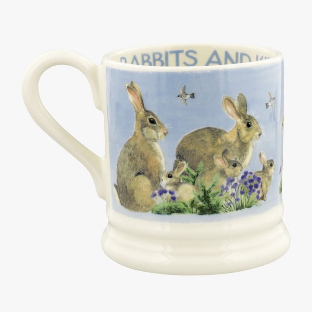 Emma Bridgewater Blue Rabbits & Kits 1/2 Pint Mug - Portmeirion Online
