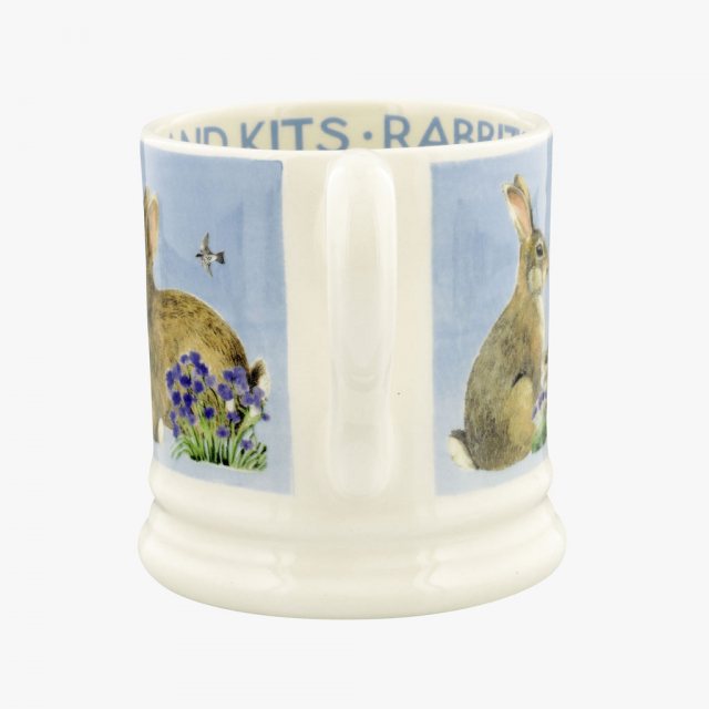 Emma Bridgewater Blue Rabbits & Kits 1/2 Pint Mug - Portmeirion Online