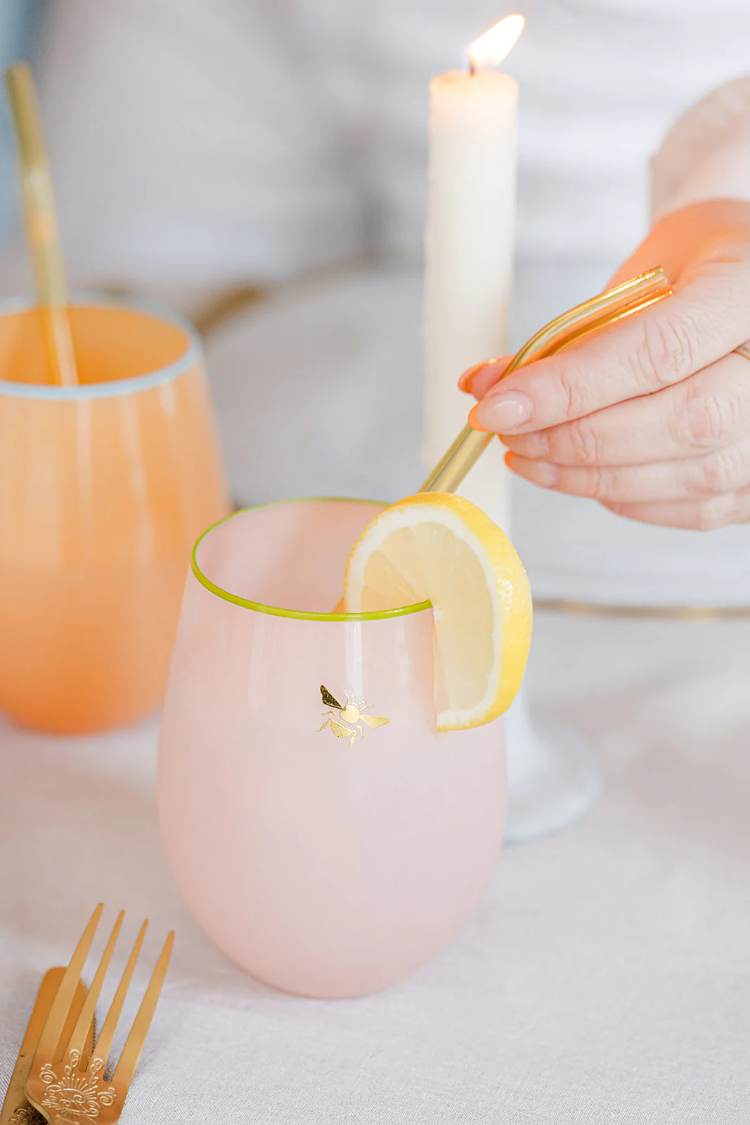 Yvonne Ellen Bee Glass Tumblers - Set of 4 | At Portmeirion Online ...