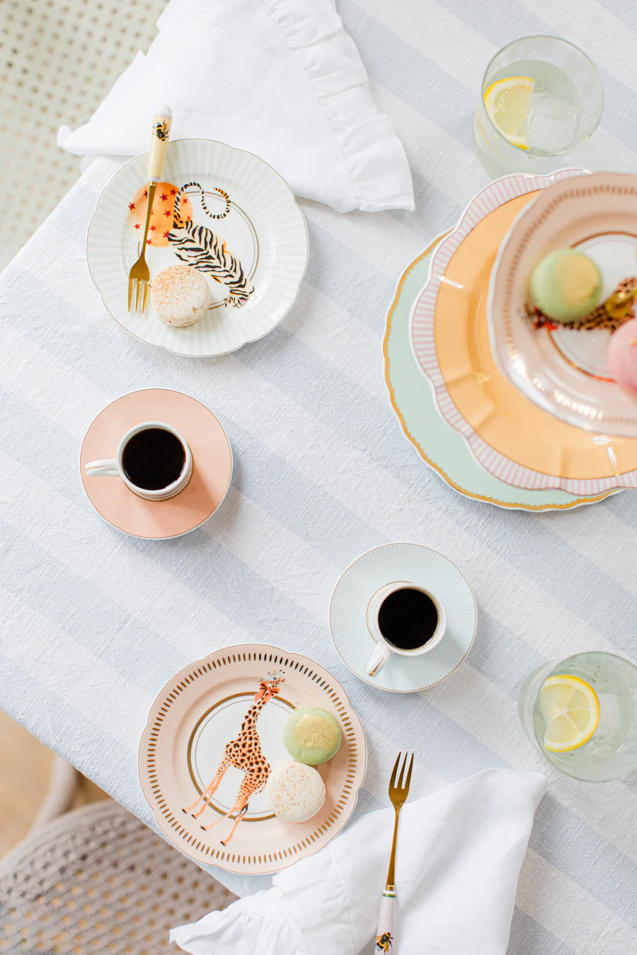 Yvonne Ellen Slogan Espresso Cups & Saucers Set of 2 - Portmeirion Online