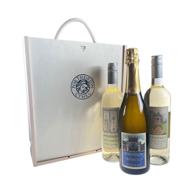 Portmeirion White Wine Box Set / Bocs Set Gwyn - Prosecco, Sauvignon B ...